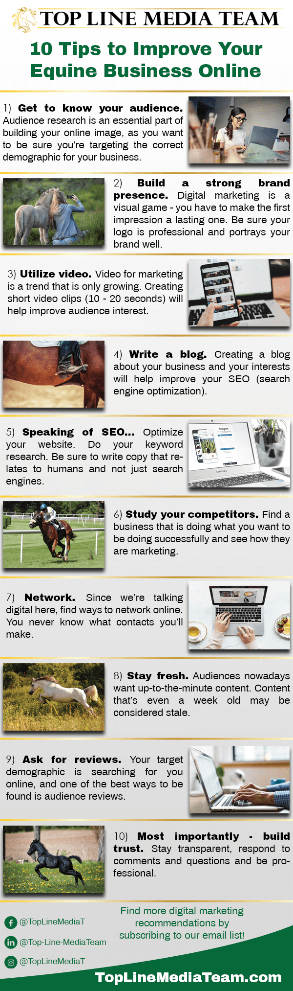 Download our 10 Tips - Top Line Media Team